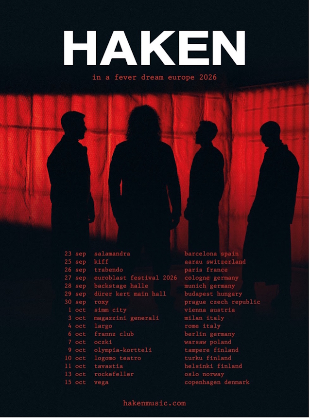 HAKEN Shares New Single Bleeding Sky Announces European Tour